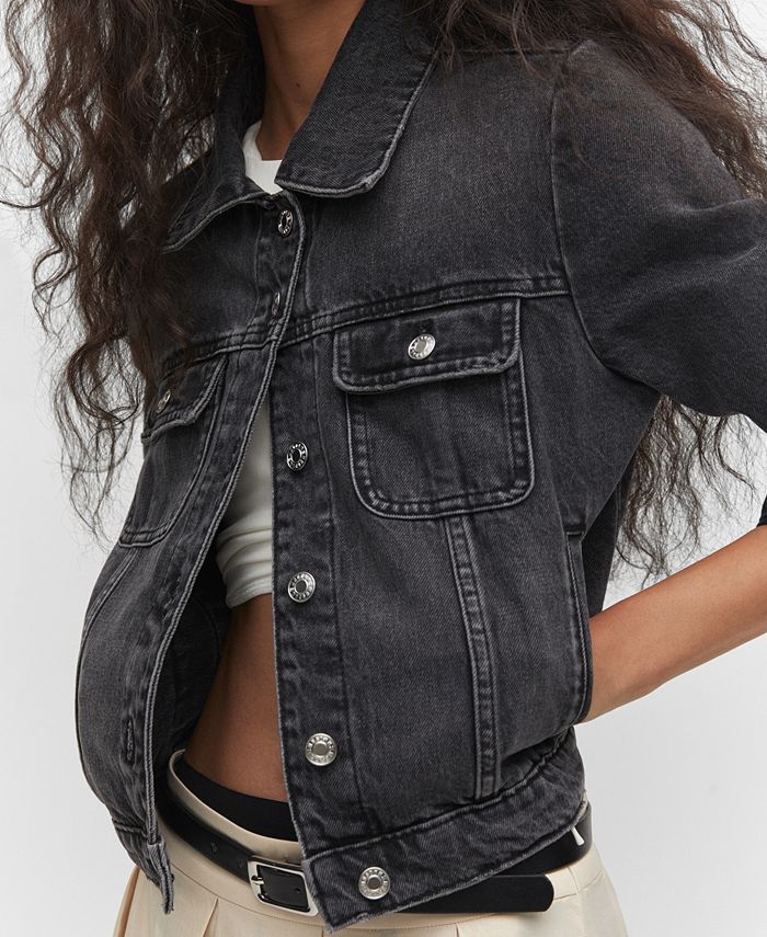 MANGO Women's Pocketed Denim Jacket - Macy's