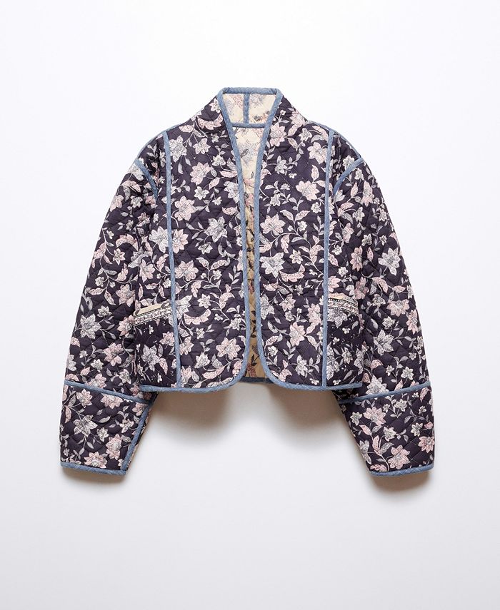 MANGO Women's Quilted Reversible Jacket - Macy's
