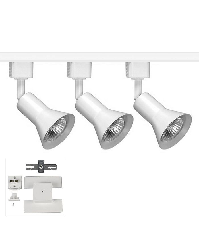 Juno Trac-Lite 3-Light White Flare Head Floating Canopy Track Kit - Macy's