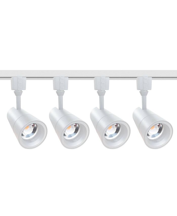 Pro Track Dunne 4-Head LED Ceiling Track Light Fixture Kit Floating ...
