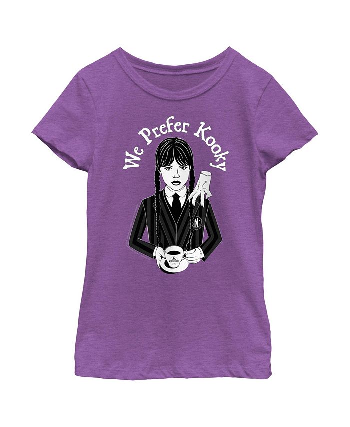 Netflix Girls Wednesday We Prefer Kooky T-Shirt - Macy's