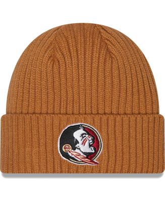 Men's New Era Light Brown Florida State Seminoles Core Classic Cuffed ...