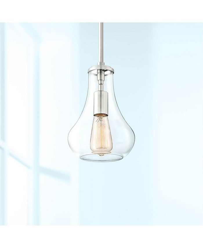 Possini Euro Design Roselle Brushed Nickel Mini Pendant Lighting ...
