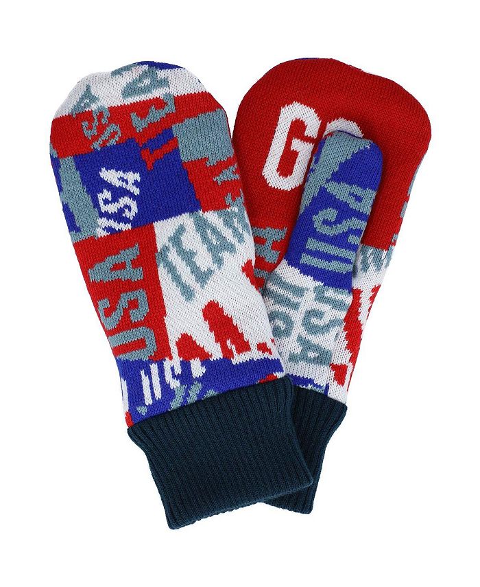 Outerstuff Youth Boys and Girls Navy Team USA Patchwork Collage Mittens ...