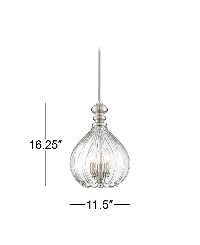 Possini Euro Design Houten Brushed Nickel Mini Pendant Chandelier 11 1/ ...
