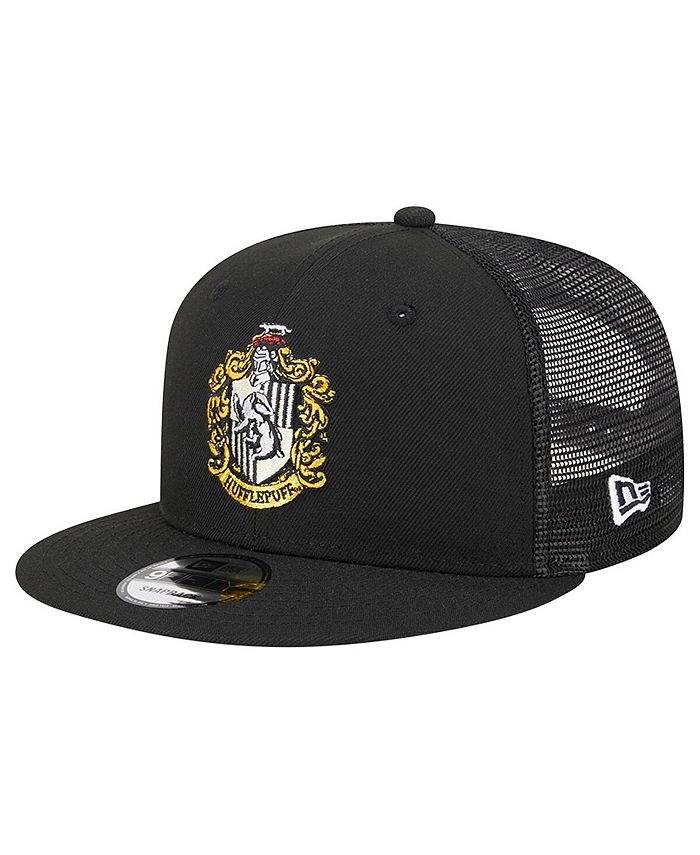 New Era Men's Black Harry Potter Hufflepuff Trucker 9FIFTY Snapback Hat ...