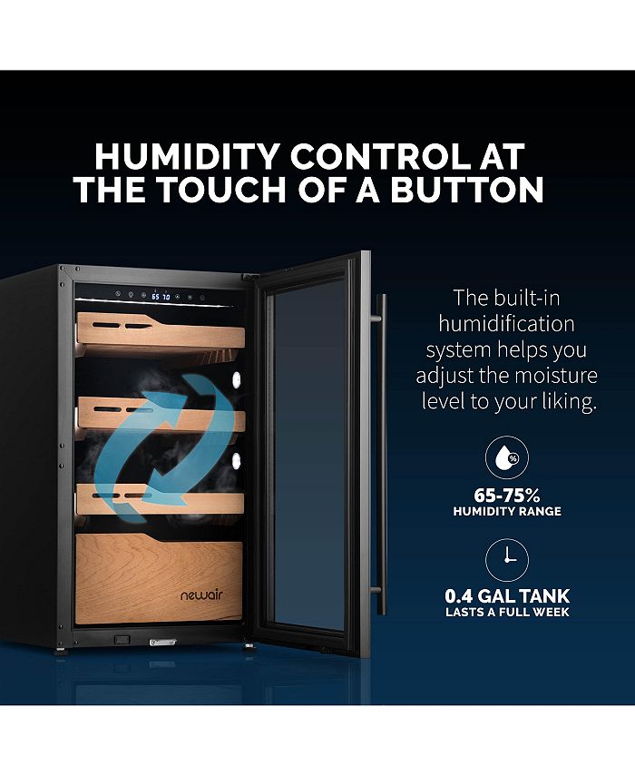 Newair 840 Count Electric Cigar Humidor, Built-in Humidification System ...
