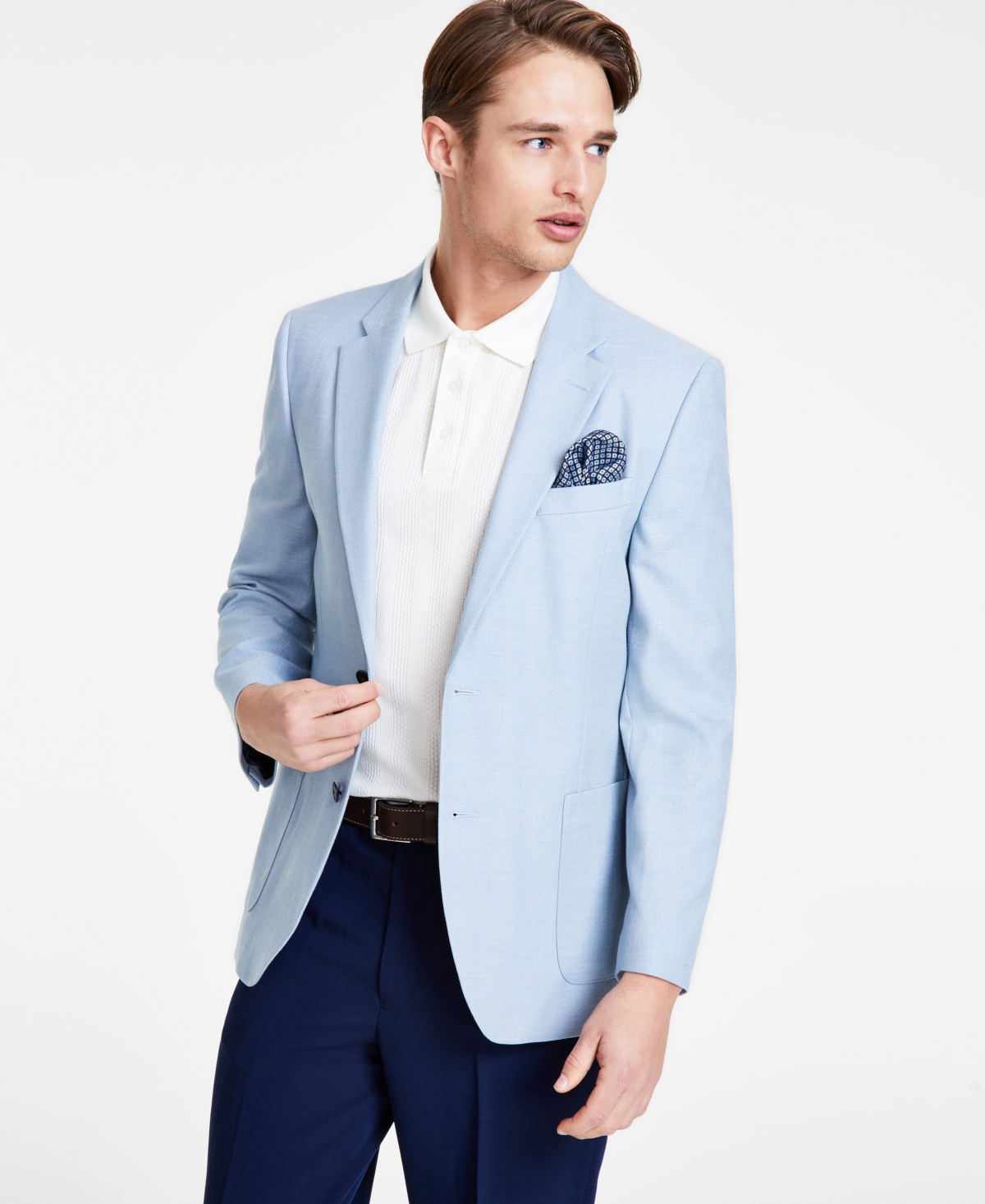 Mens Nautica Structure Weave Sport Coat