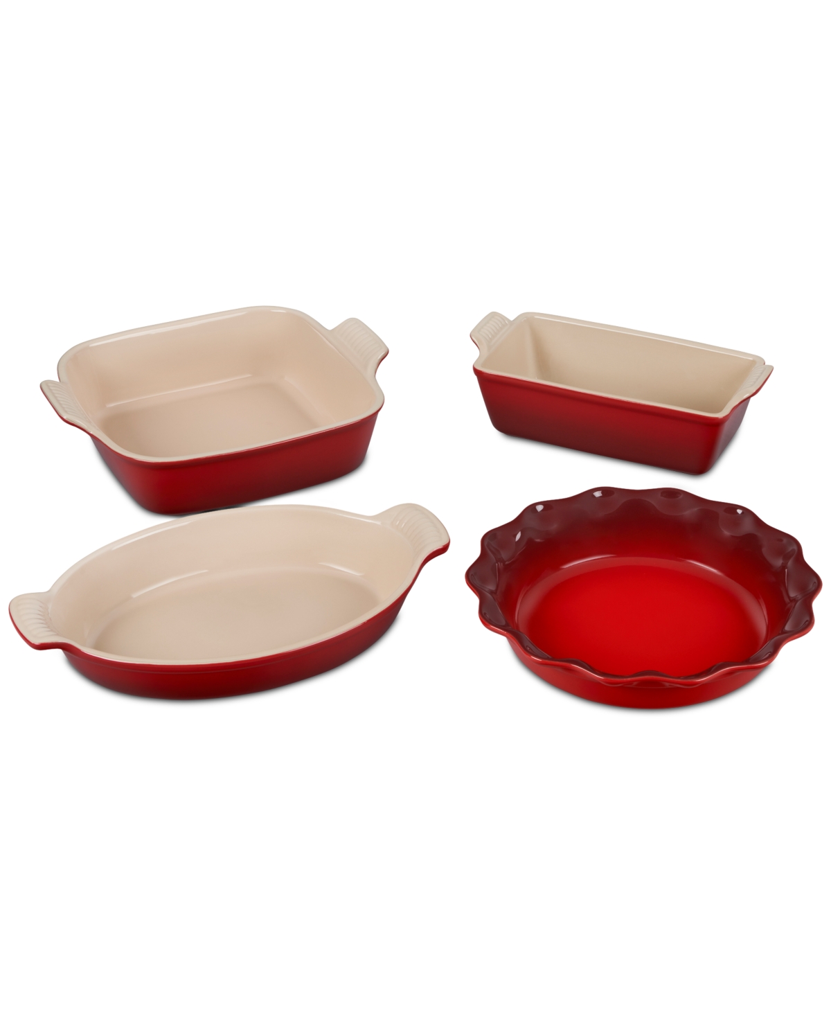Click here for Le Creuset Stoneware 4-Pc. Heritage Bakeware Essen... prices