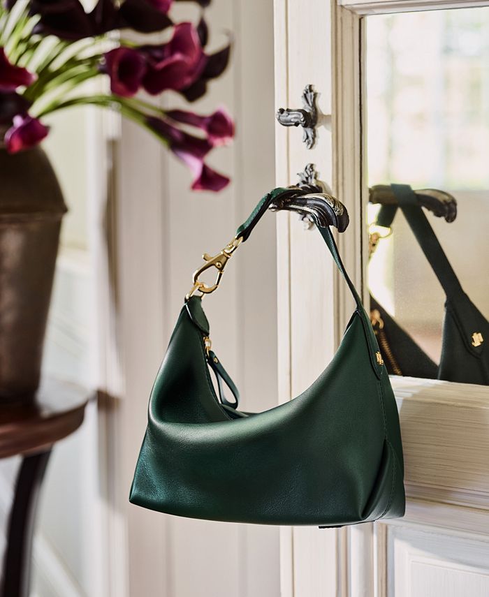 Lauren Ralph Lauren Kassie Medium Leather Convertible Shoulder Bag - Macy's