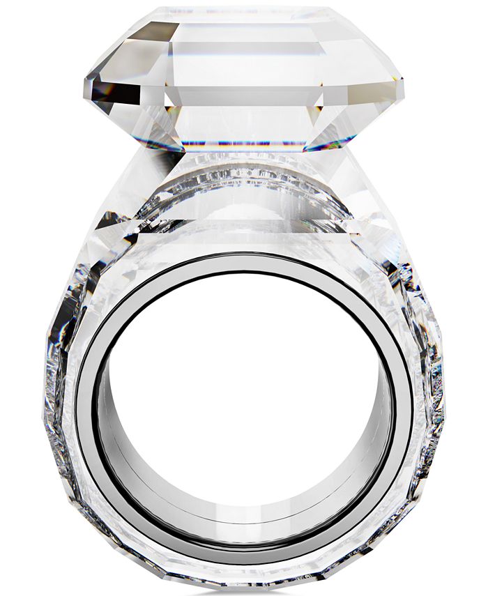 Swarovski Lucent Crystal Cocktail Ring - Macy's