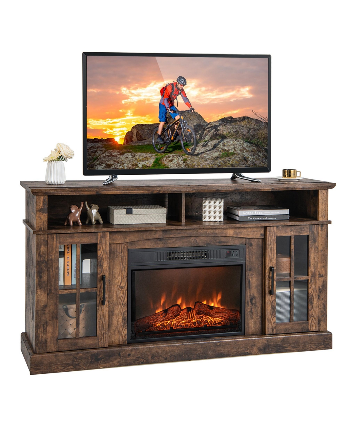 Click here for 58" Fireplace Tv Stand with 1400W Electric Fi... prices