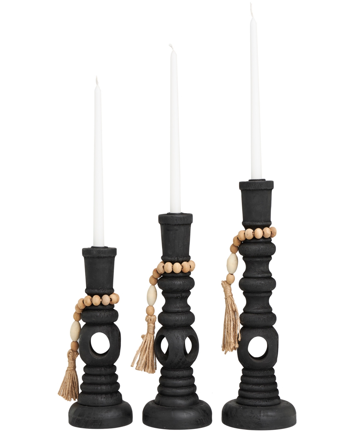 Click here for Wood Handmade Textured Matte Candle Holder with Be... prices