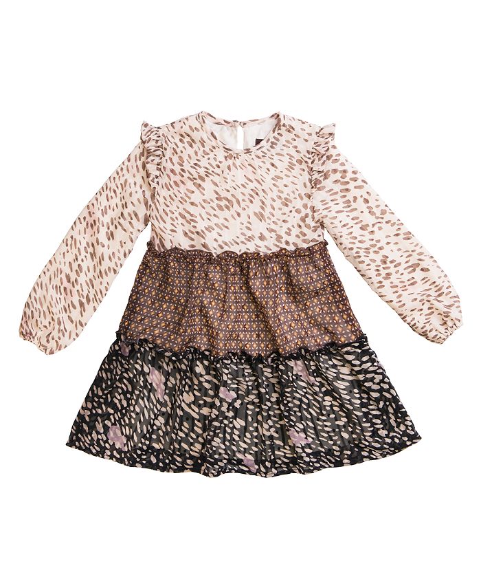 IMOGA Collection Big Girls Tina FW23 Multi Chiffon Dress - Macy's
