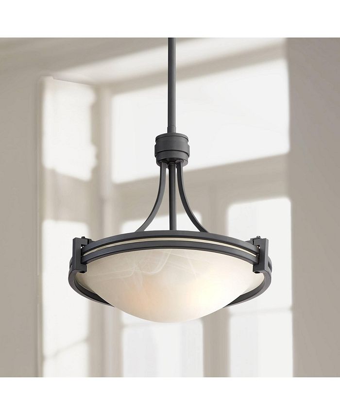 Possini Euro Design Deco Bronze Pendant Chandelier 12 1/2" Wide Modern ...