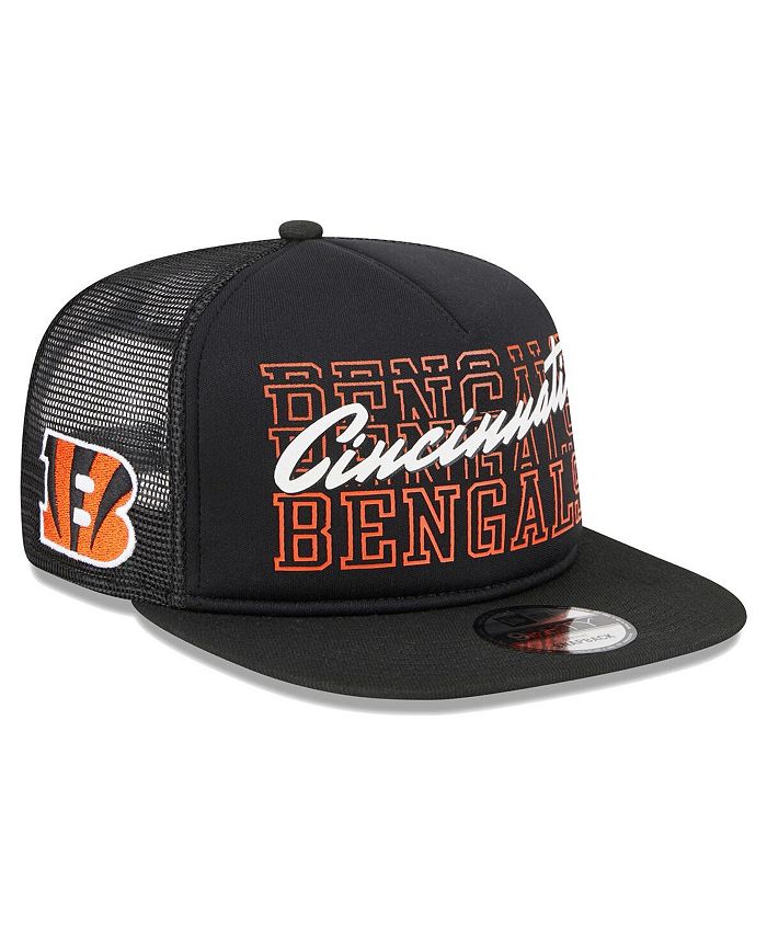 New Era Men's Black Cincinnati Bengals Instant Replay 9FIFTY Snapback ...