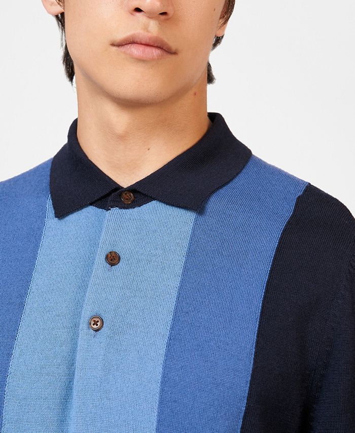 Ben Sherman Men's Block Stripe Polo Shirt - Macy's