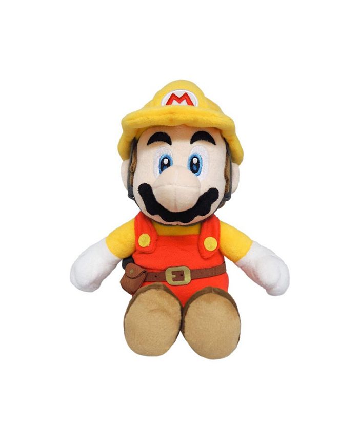 Little Buddy Super Mario Builder Mario 10 Inch Plush Figure - Macy's
