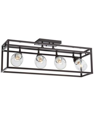 Brennan 4-Head LED Ceiling Track Light Fixture Kit Adjustable Brown ...