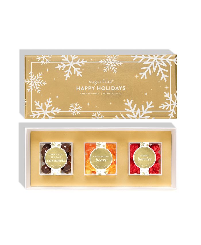 Sugarfina Happy Holidays 3 Piece Candy Bento Box, 2 Pack Set - Macy's