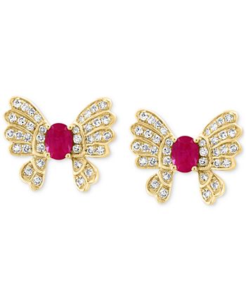 EFFY Collection EFFY® Ruby (1/2 ct. t.w.) & Diamond (1/4 ct. t.w ...
