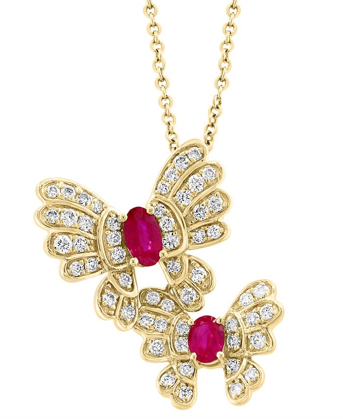 EFFY Collection EFFY® Ruby (1/2 ct. t.w.) & Diamond (1/2 ct. t.w ...