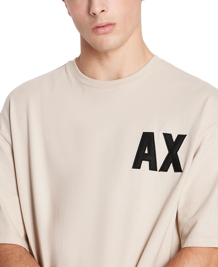 A|X Armani Exchange Men's Oversized Short Sleeve Crewneck Logo T-Shirt ...