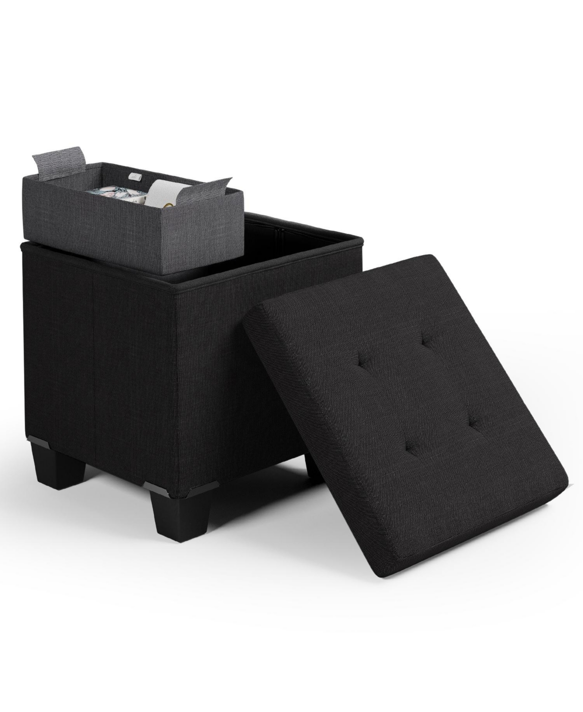 Click here for Nestl 15 Inch Ottoman Storage Bench with Storage B... prices