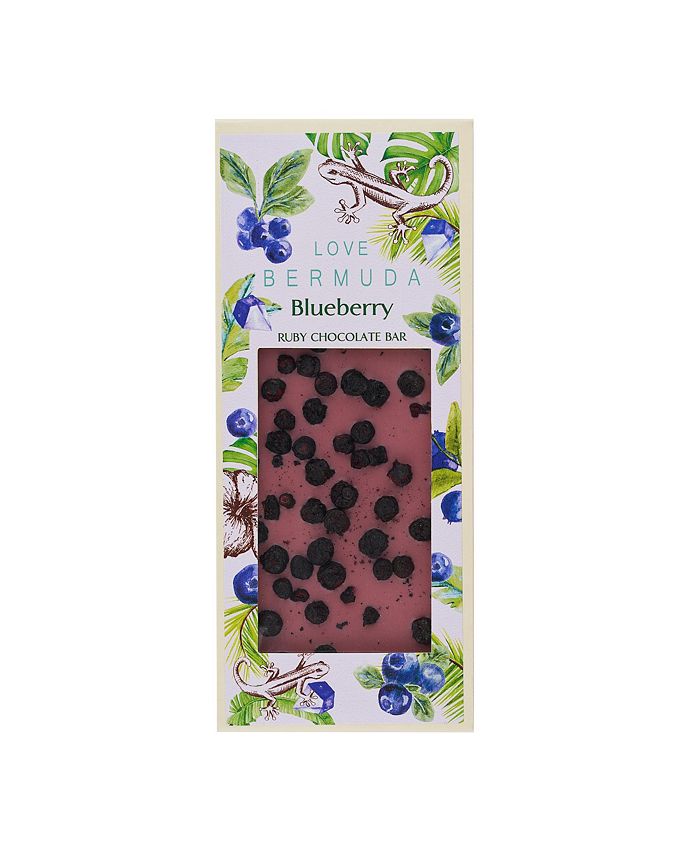 Love Bermuda Blueberry Topping Ruby Chocolate Bar 90g - Macy's