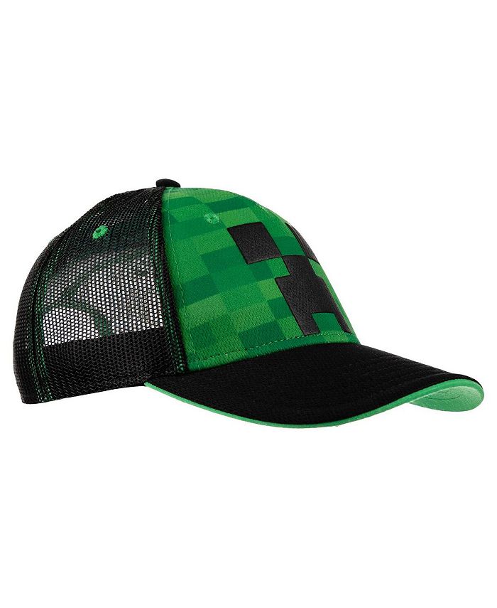 Bioworld Boys and Girls Green Minecraft Baseball Snapback Hat - Macy's