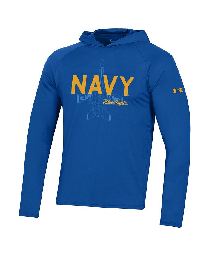 Under Armour Men's Royal Navy Midshipmen Blue Angels Performance Raglan ...