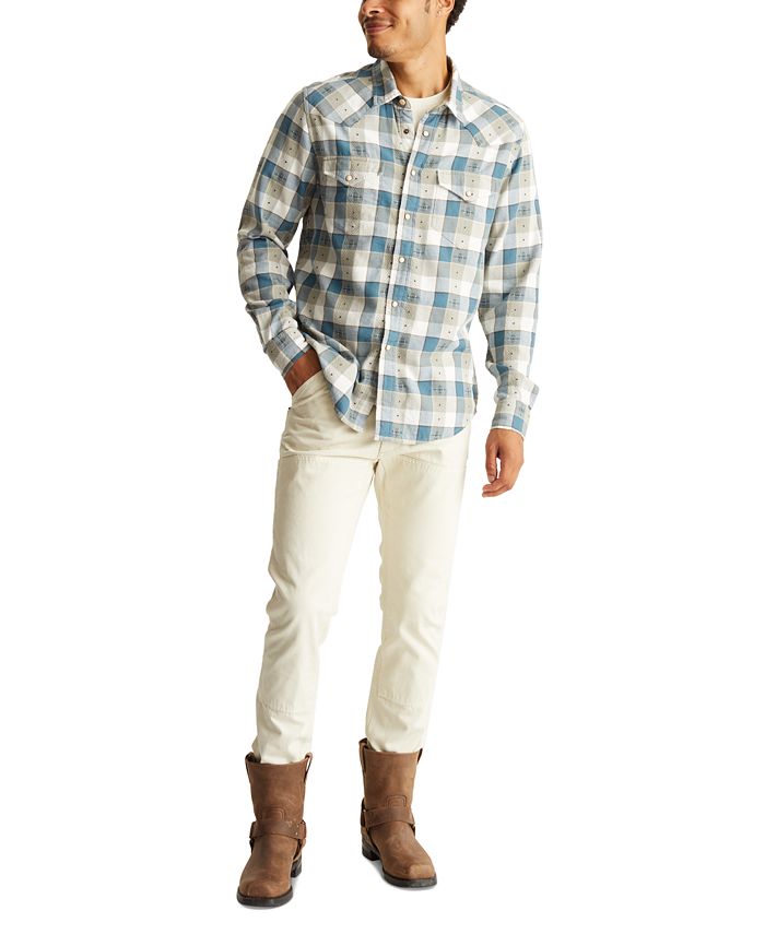 Frye Men's Long Sleeve Snap-Front Western Jacquard Shirt - Macy's