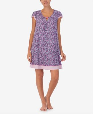 Ellen Tracy Womens Short Sleeve Nightgown Macys