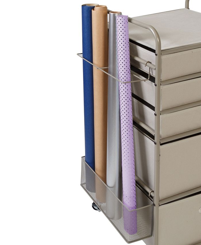 Honey Can Do Wrapping Paper Storage Cart with Wheels - Macy's