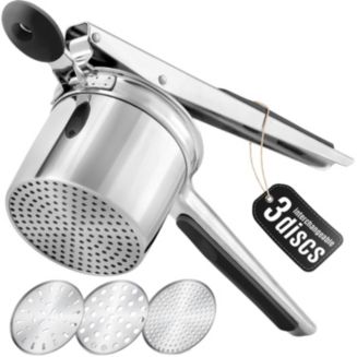 Zulay Kitchen Potato Ricer with 3 Interchangeable Discs - Macy's