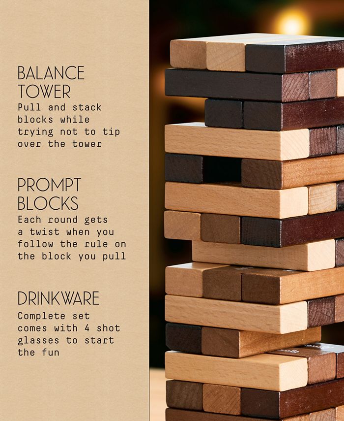 Studio Mercantile All-Natural Wood Block Stacking Game - Macy's