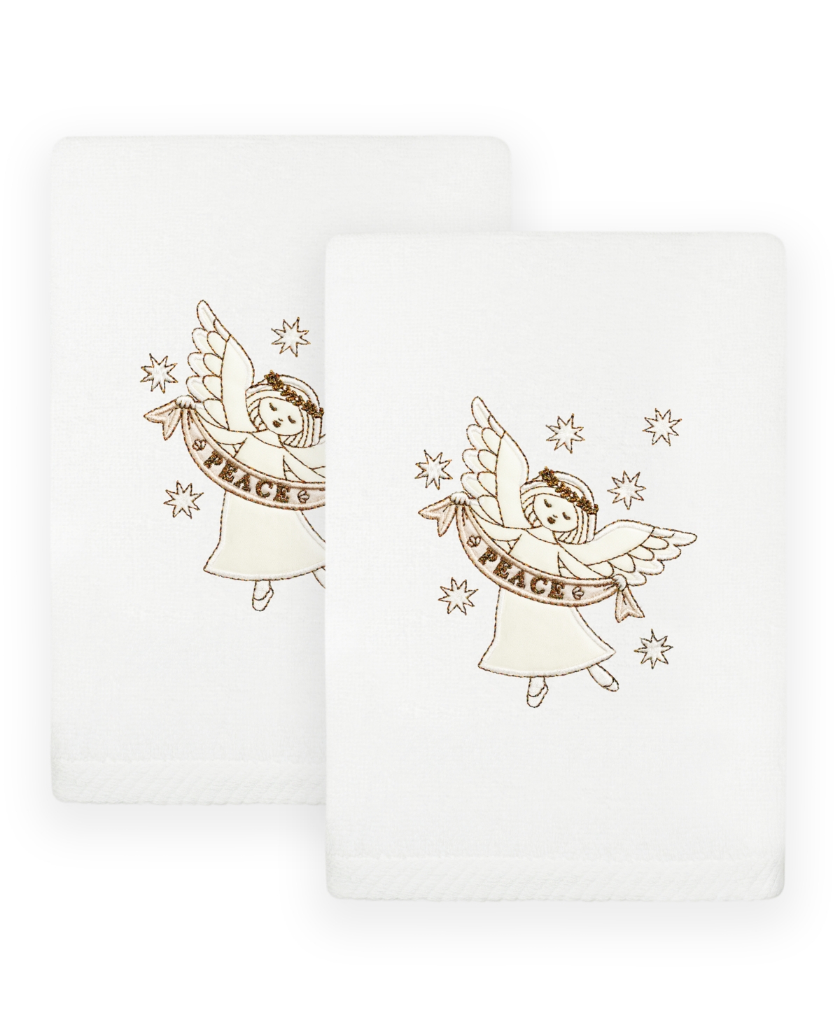 Click here for Linum Home Christmas Angel Embroidered Luxury 100... prices