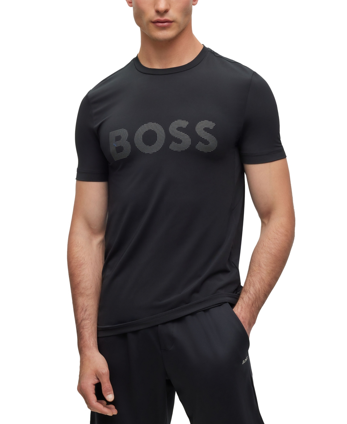 Hugo Boss Boss by Hugo Boss Men's Reflective Logo Slim-Fit T-shirt ...