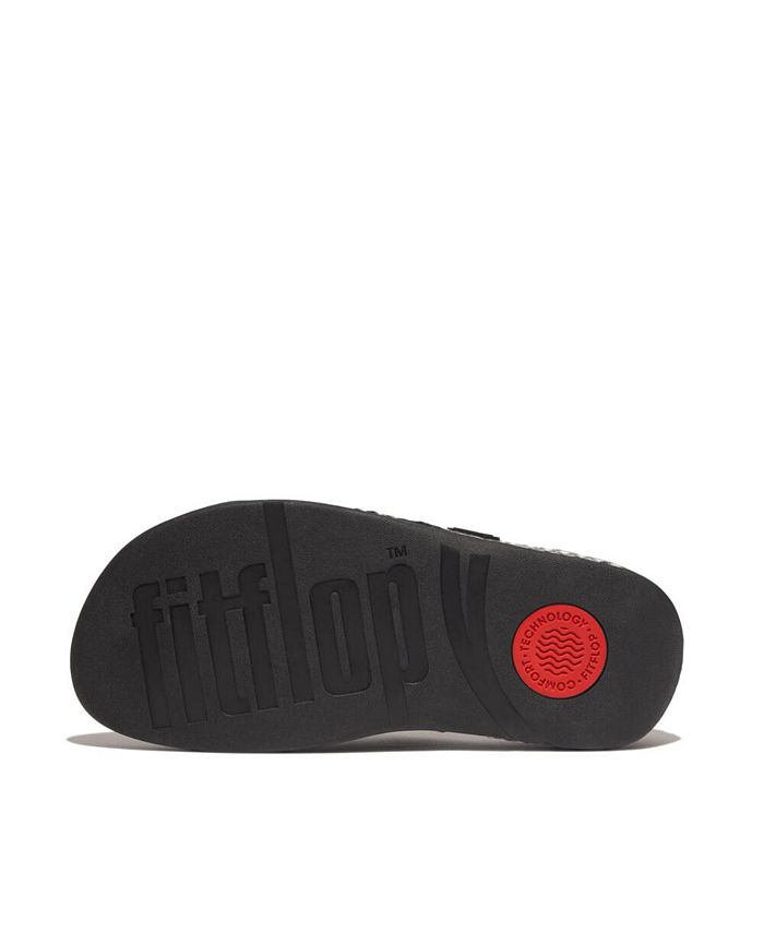 FitFlop Women's Surfa Multi-Tone Webbing Toe-Post Sandals - Macy's