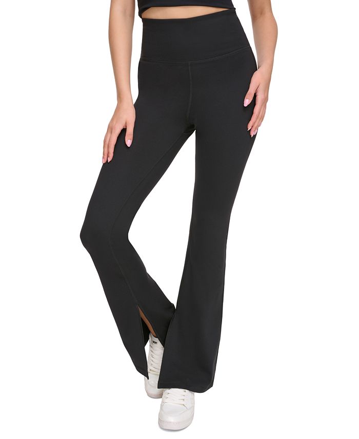 DKNY Women's Split-Hem Flare-Leg Compression Pants - Macy's