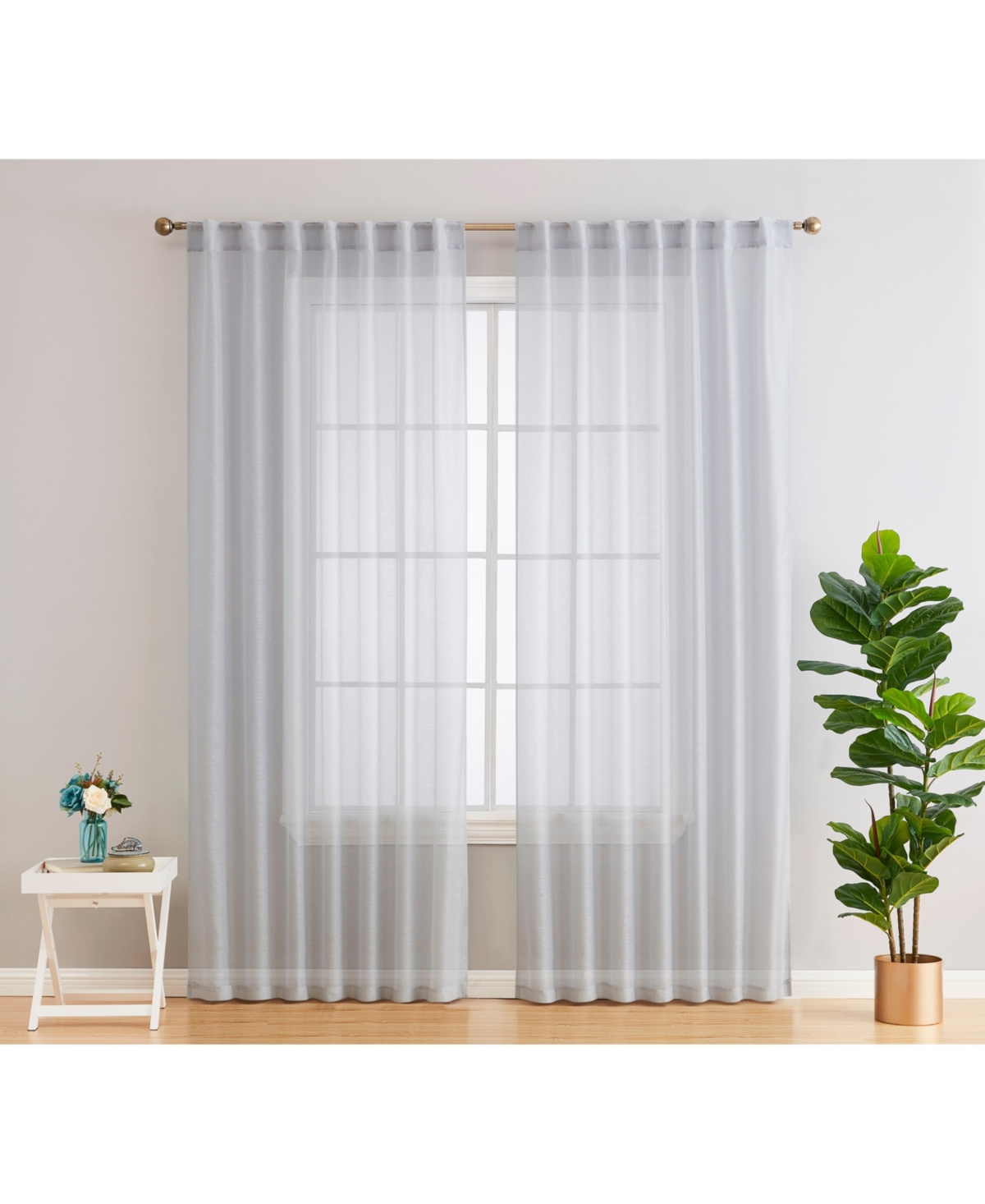 Click here for Hlc.me Lauren Semi Sheer Light Filtering Transpare... prices