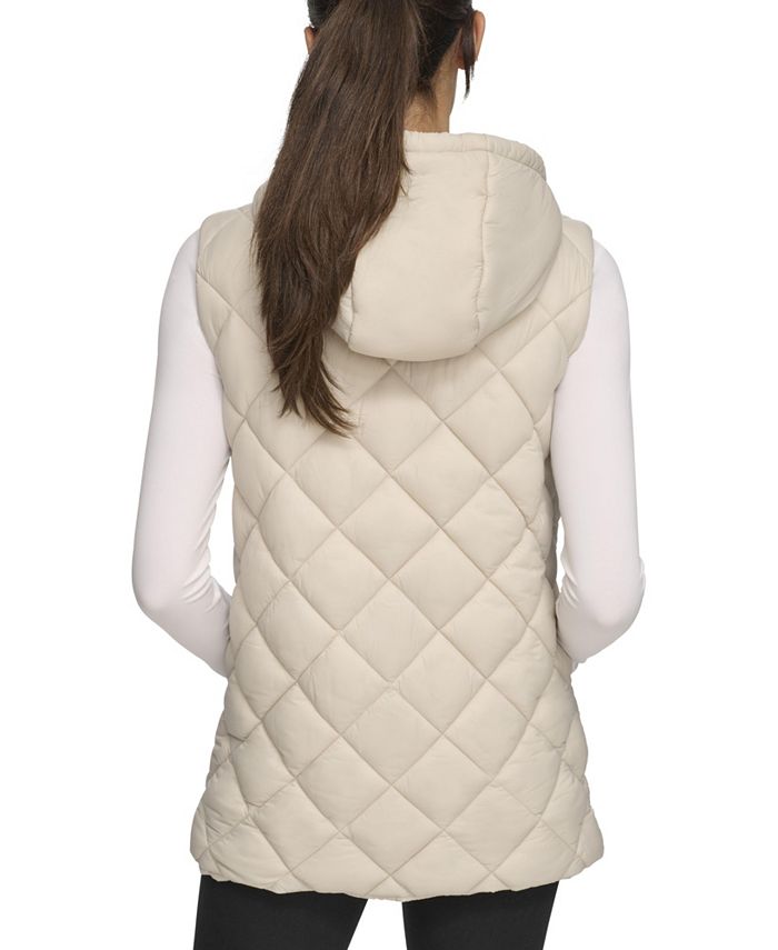 Andrew Marc Sport Women's Long Quilted Hooded Vest - Macy's