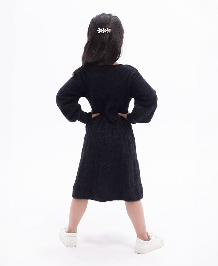 Rare Editions Toddler Girls Long Sleeve Immitation-Pearl Embellished ...