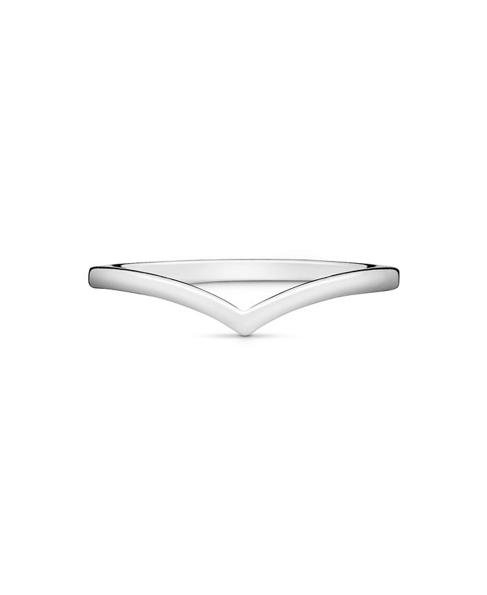 Pandora Sterling Timeless Polished Wishbone Ring - Macy's