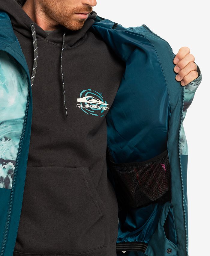 Quiksilver Men's Snow Mission Printed Block Jacket - Macy's