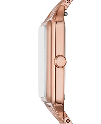 Fossil Women's Raquel Three-Hand Date Rose Gold-Tone Stainless Steel ...