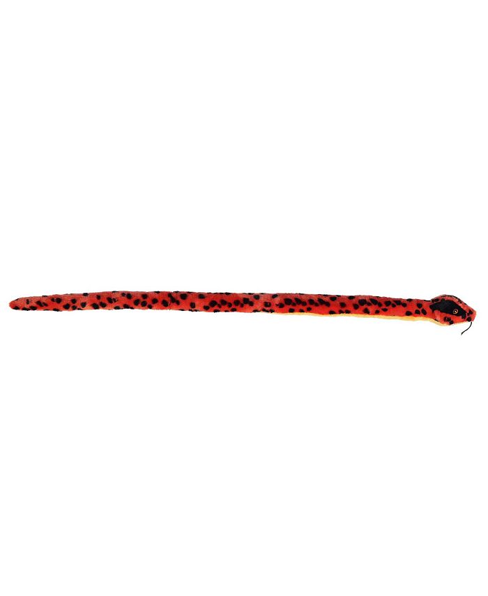 Aurora X-Large Red Viper Snake Playful Plush Toy Red 50" - Macy's