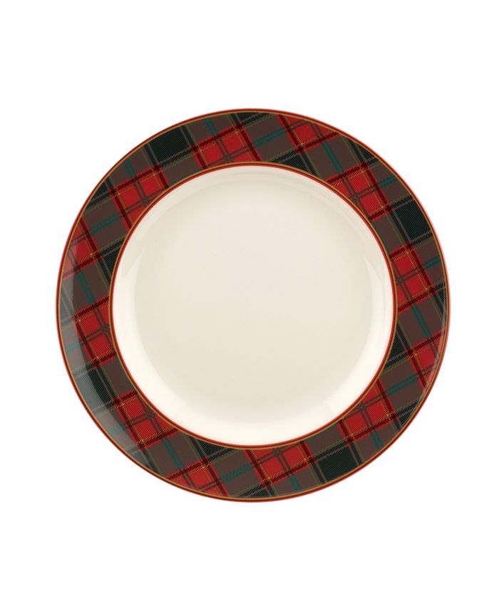 Spode Christmas Tree Tartan Dinner Plate, Set of 4 - Macy's