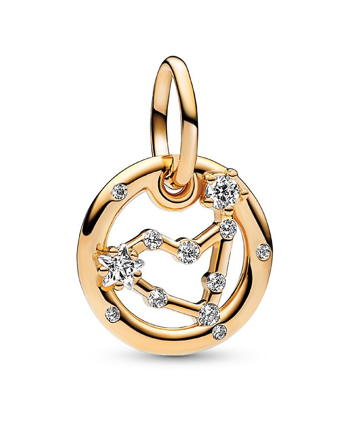Pandora 14k Gold-Plated Zodiac Dangle Charm - Macy's