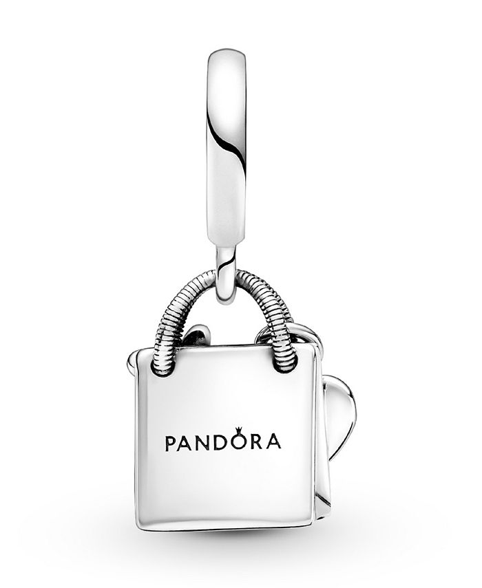 Pandora Sterling Silver Shopping Bag Dangle Charm - Macy's